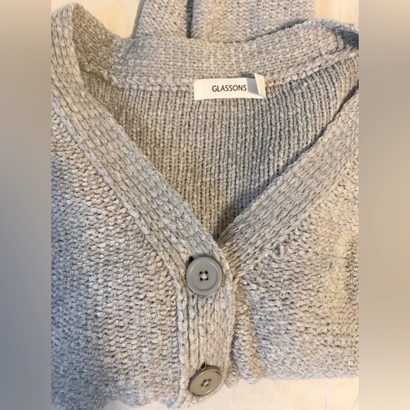 Glassons | Sweaters | Glassons Grey Chenille Knit Cardigan | Poshmark